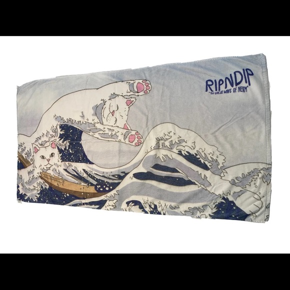 Ripndip | Bath | Ripndip Great Wave Of Nerm Beach Towel | Poshmark